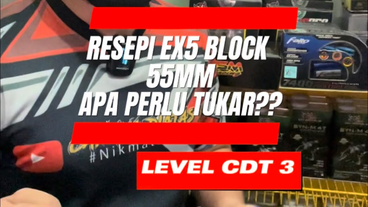 RESEPI BLOCK 55MM | APA PERLU TUKAR?? | LEVEL CDT 3 - YouTube
