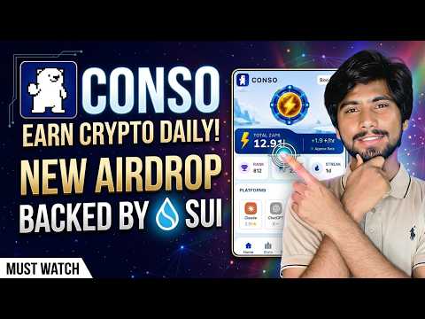 Earn $ZAP token | Conso Airdrop Backed by Sui, Conso Airdrop Guide