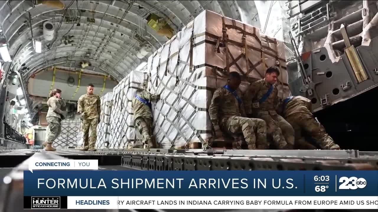 Baby formula shipment from Germany arrives in U.S. - YouTube