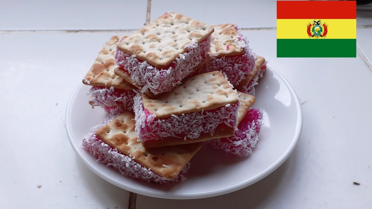 Alfajor con budin de maicena / tradicionales de bolivia /Postre sin ...