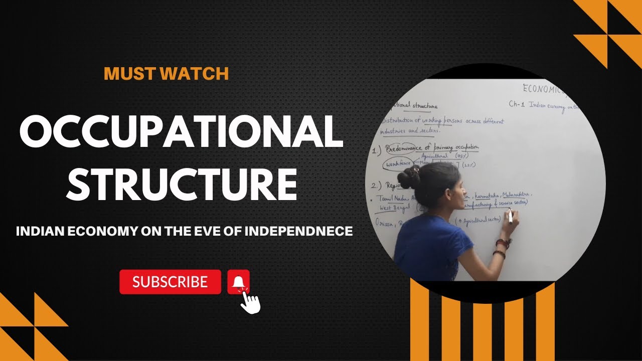 Occupational structure during British rule | Primary, secondary and ...