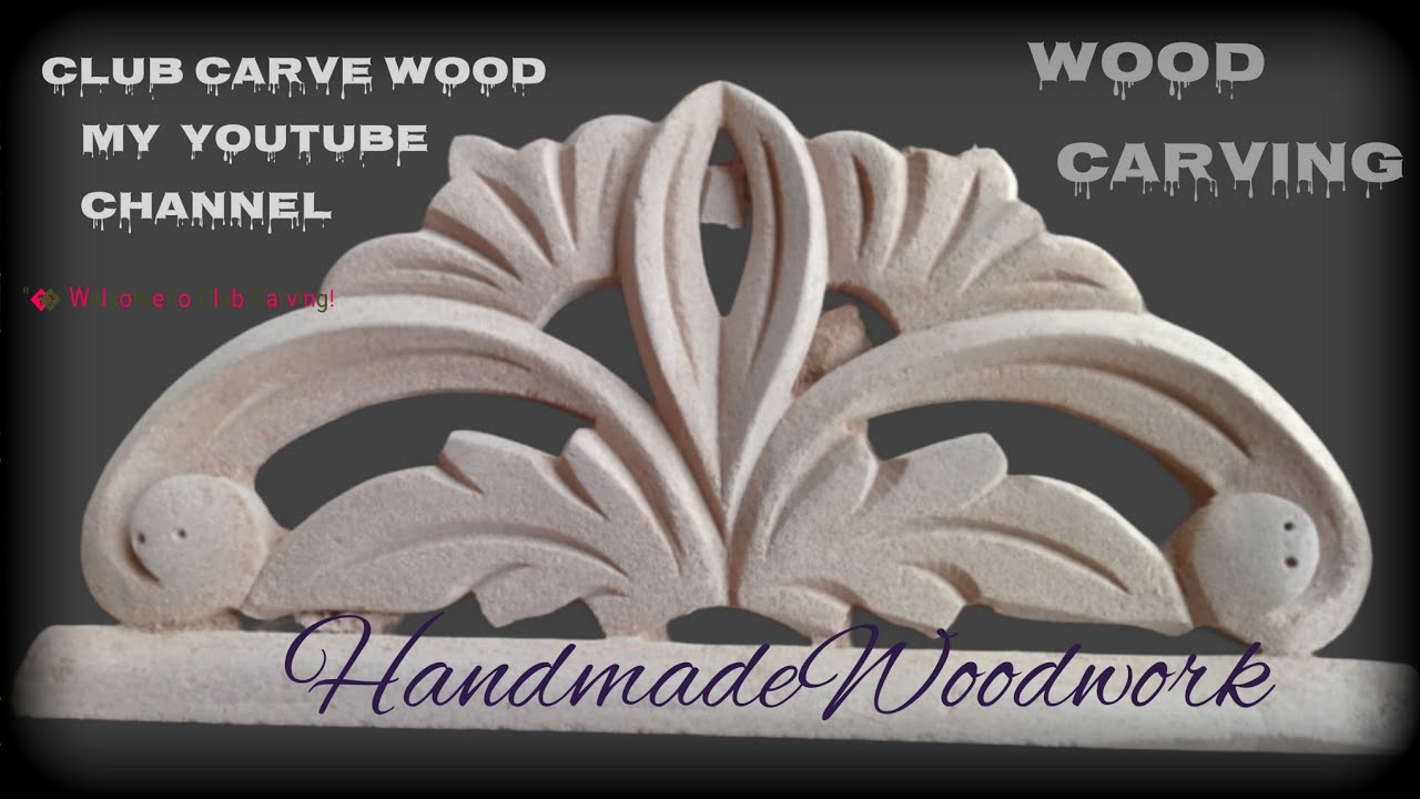 amazing design wood carving hand made working ! - YouTube