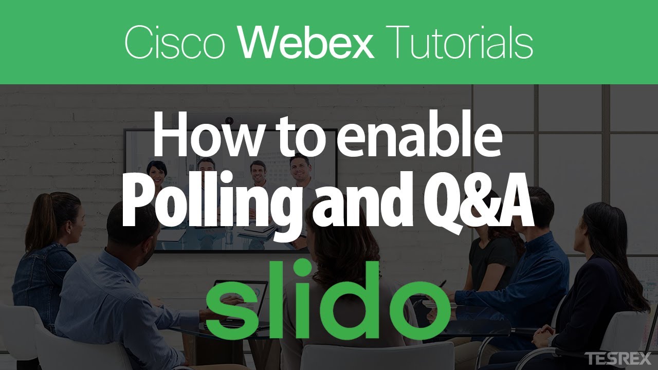 How To Enable Polling And Q&A In Cisco Webex Using Slido - YouTube