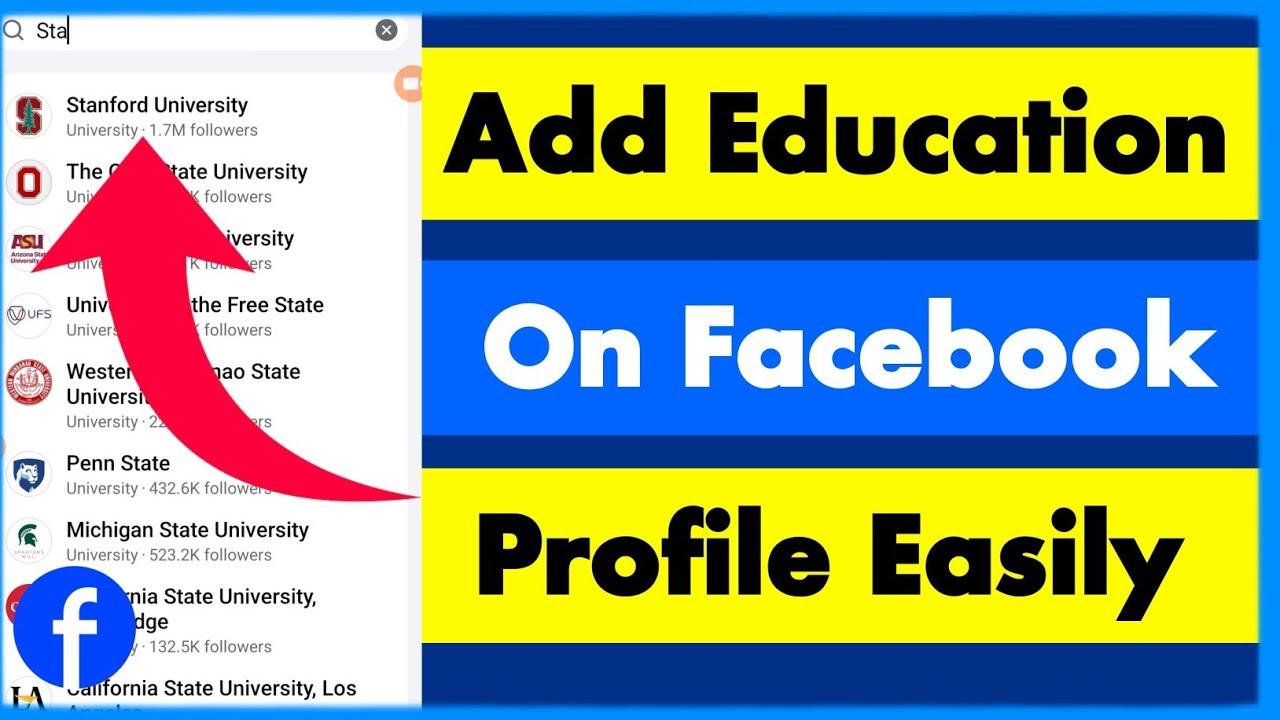How to Add Education on Facebook Profile | Add School, College or ...