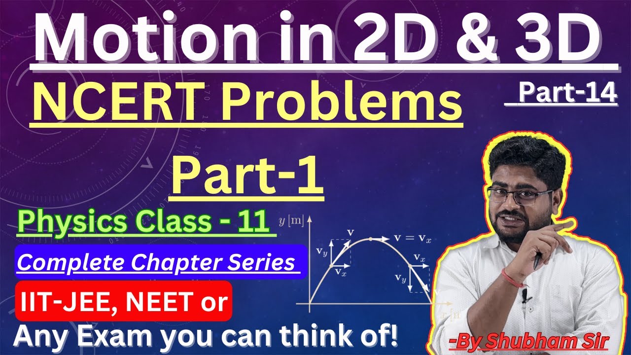 Chapter - 7, Lecture-14 | Motion in 2D & 3D | NCERT Problems - Part 1 ...