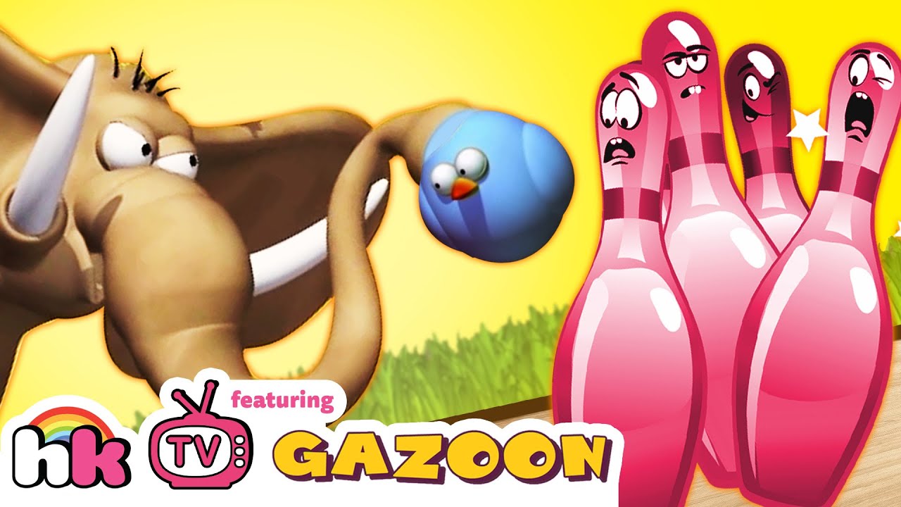 Gazoon: Elephant Goes Bowling | Funny Animal Cartoons by HooplaKidz TV ...