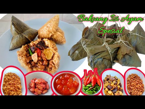 Cara Membuat Bakcang Ayam & Tutorial Bungkus Bacang Anti Bocor | Resep ...