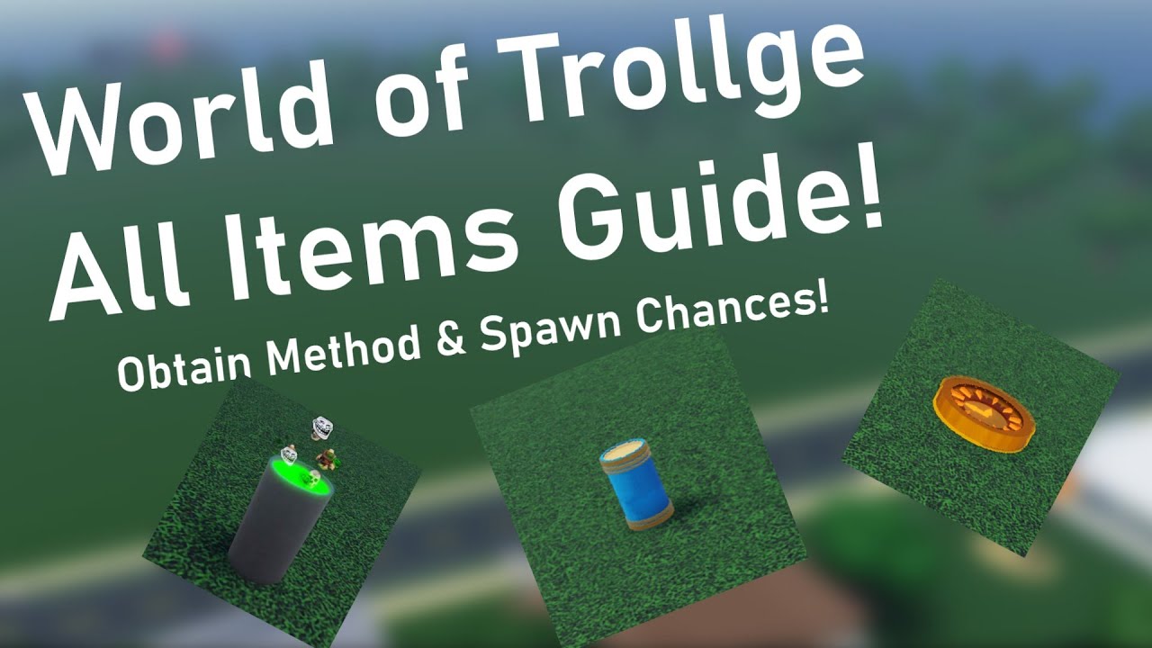*OUTDATED* World of Trollge - All Items Guide! [Roblox] - YouTube