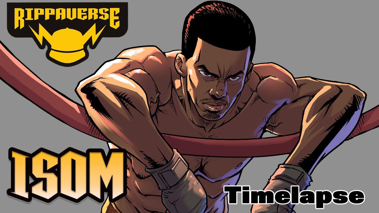 Rippaverse's Isom Boxing artwork Speedpaint - YouTube