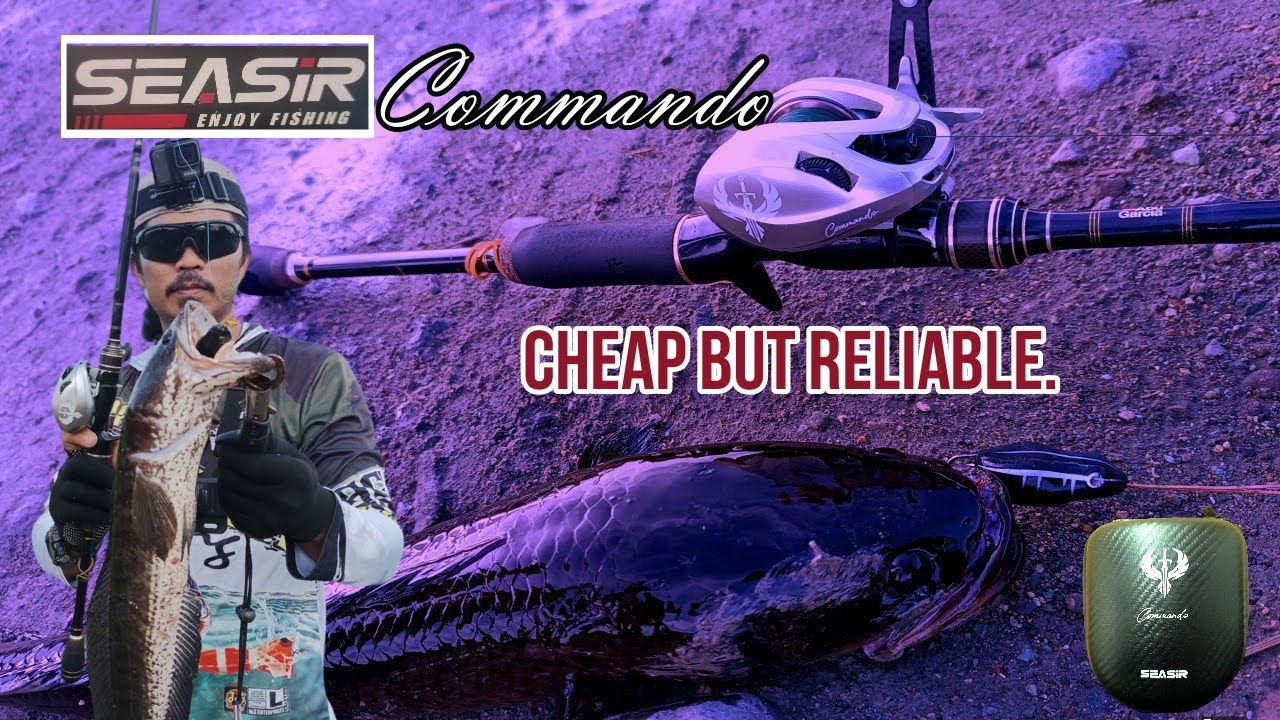 SEASIR COMMANDO BAITCAST REEL REVIEW AND FIELD TEST!!$50 BAITCAST REEL ...
