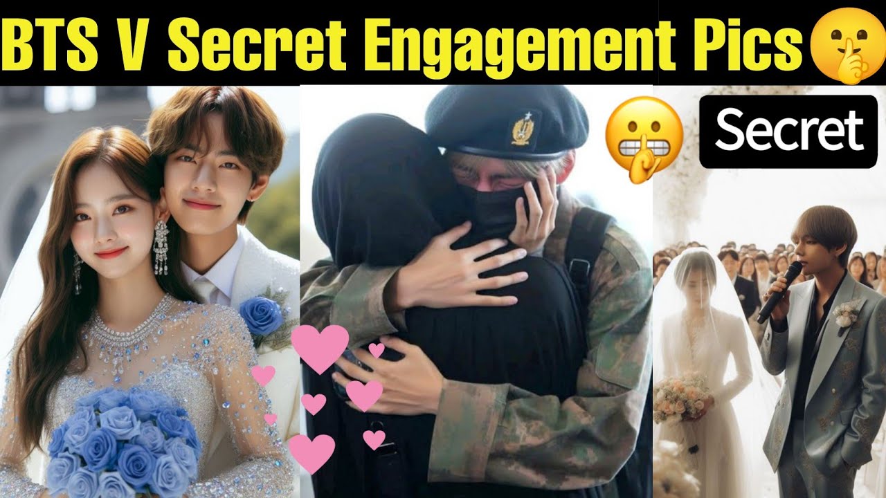 BTS V Secret Engagement Pics 🤫 V Wedding Soon with GF 😻 BTS V Wedding ...