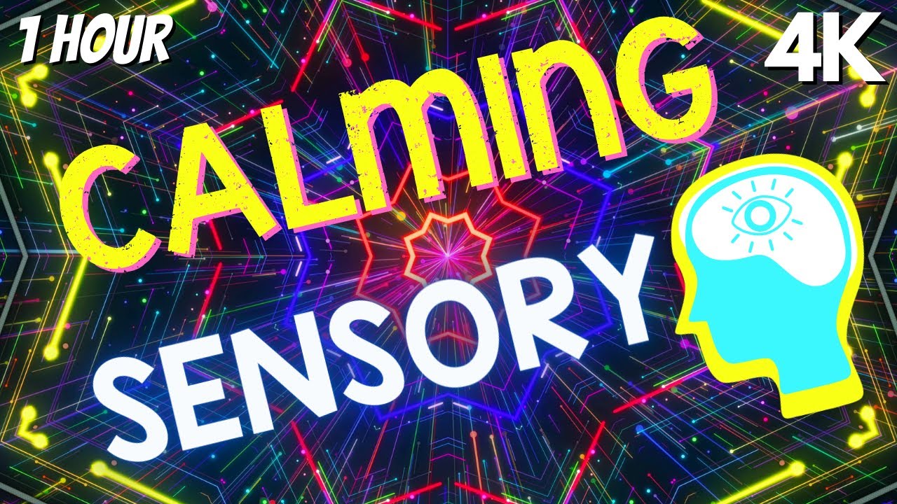 Autism Calming Sensory Music Relaxing Neon Visuals - YouTube