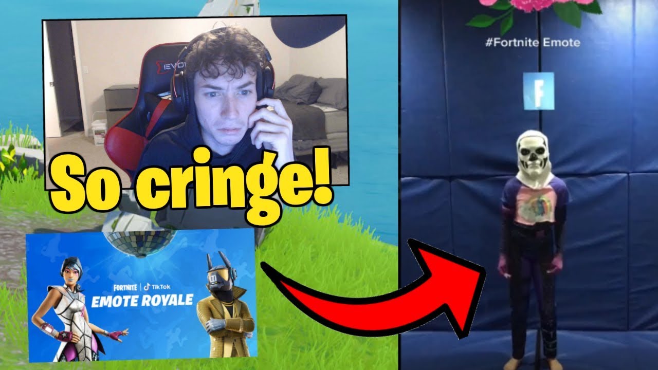Reacting to the Fortnite EMOTE ROYALE contest (super cringe) - YouTube