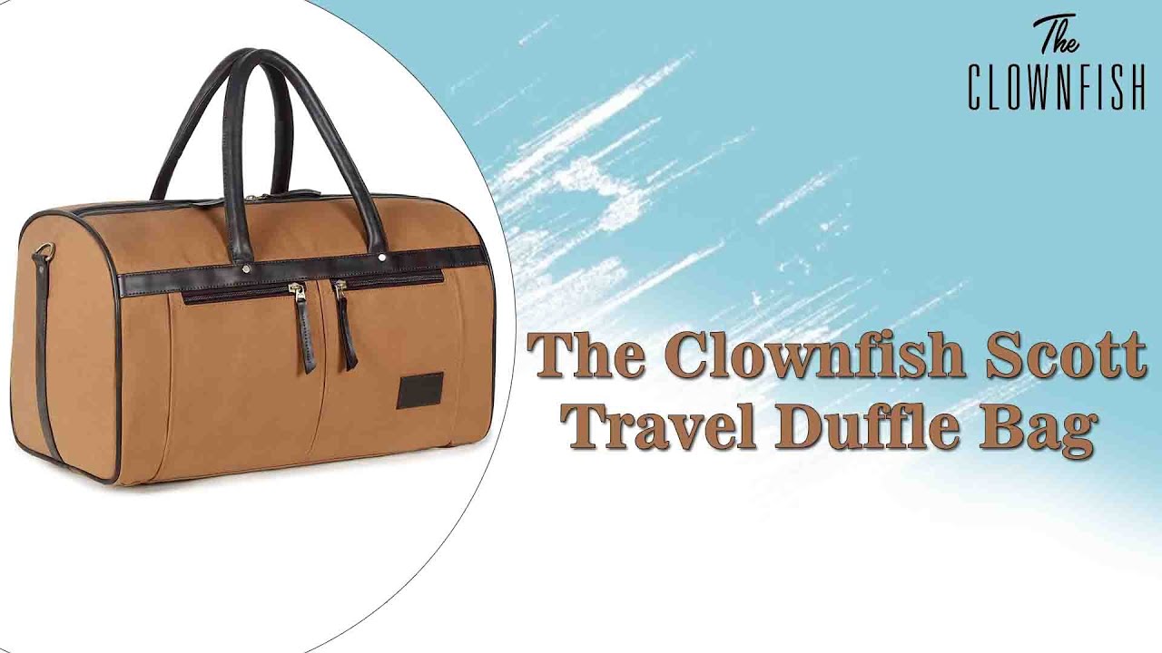 The Clownfish Scott Travel Duffle Bag. - YouTube