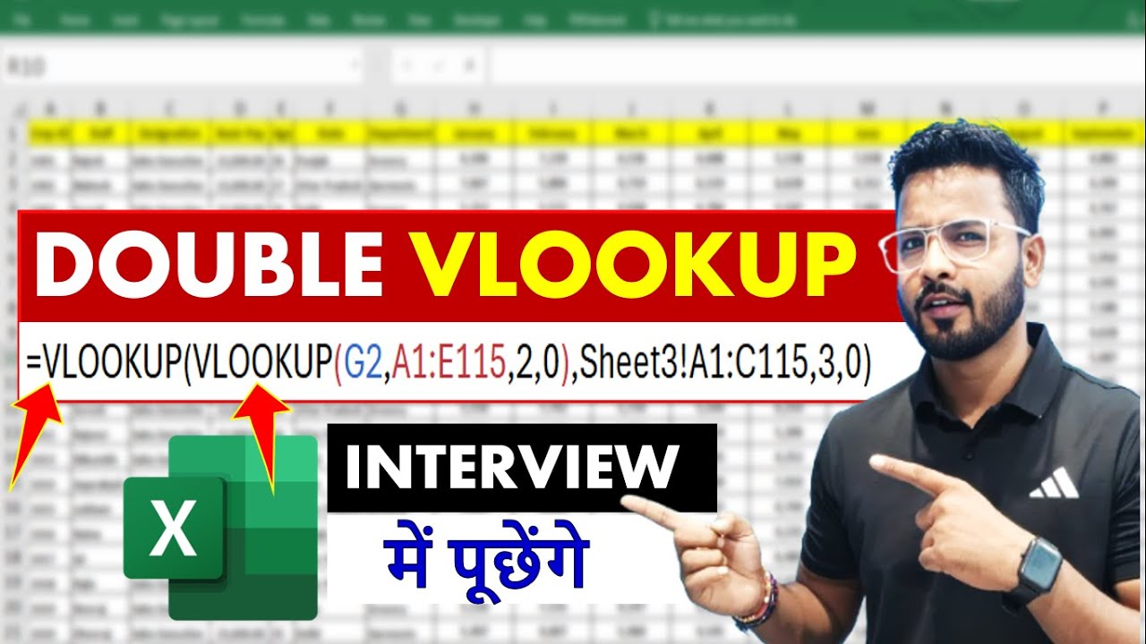 How to apply VLOOKUP in Excel | Double Vlookup in Excel | EXCEL VLOOKUP ...