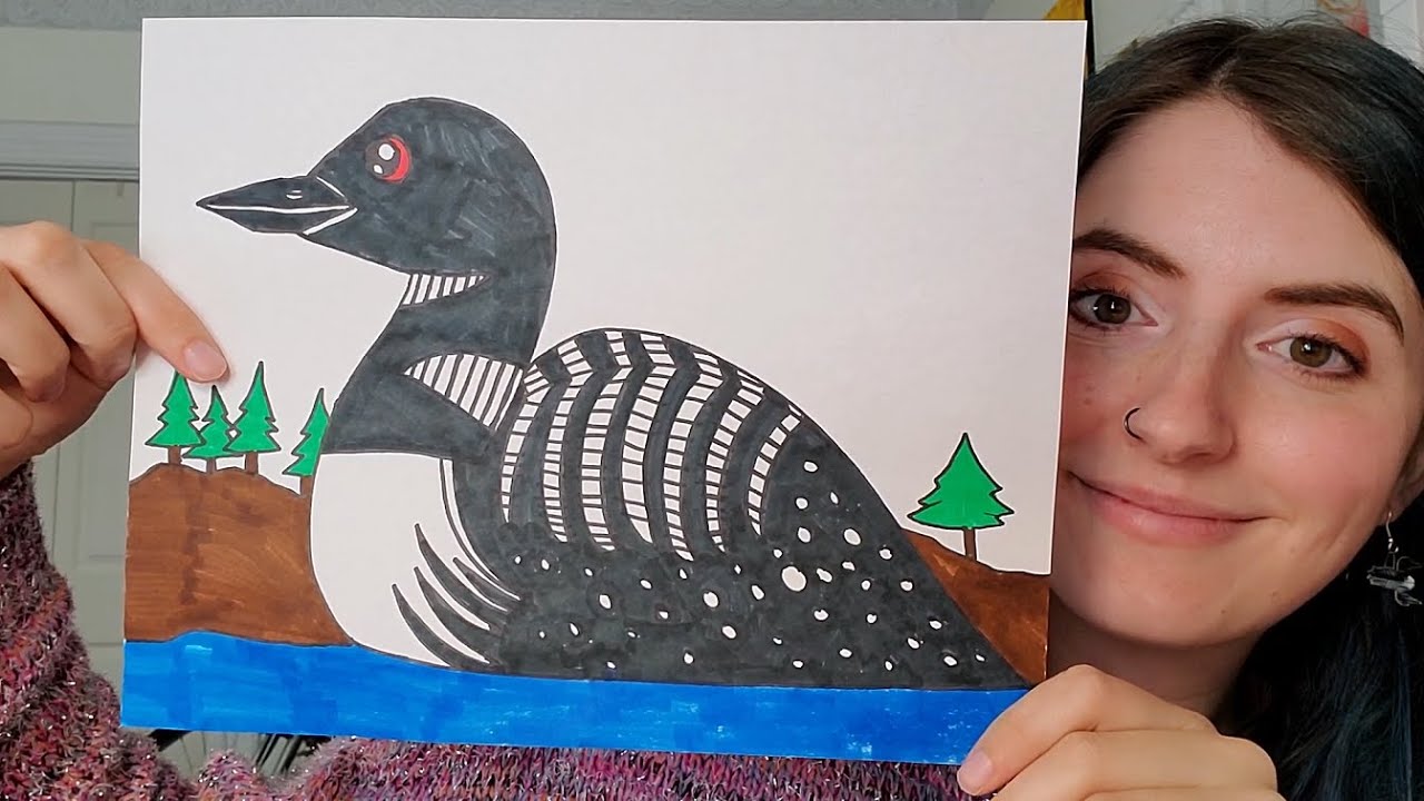 Let's Draw: Loons! - YouTube