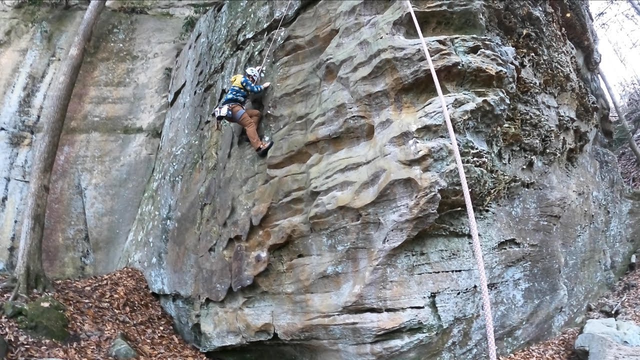 Moss Monster - Climbing at Carter Caves State Park - YouTube
