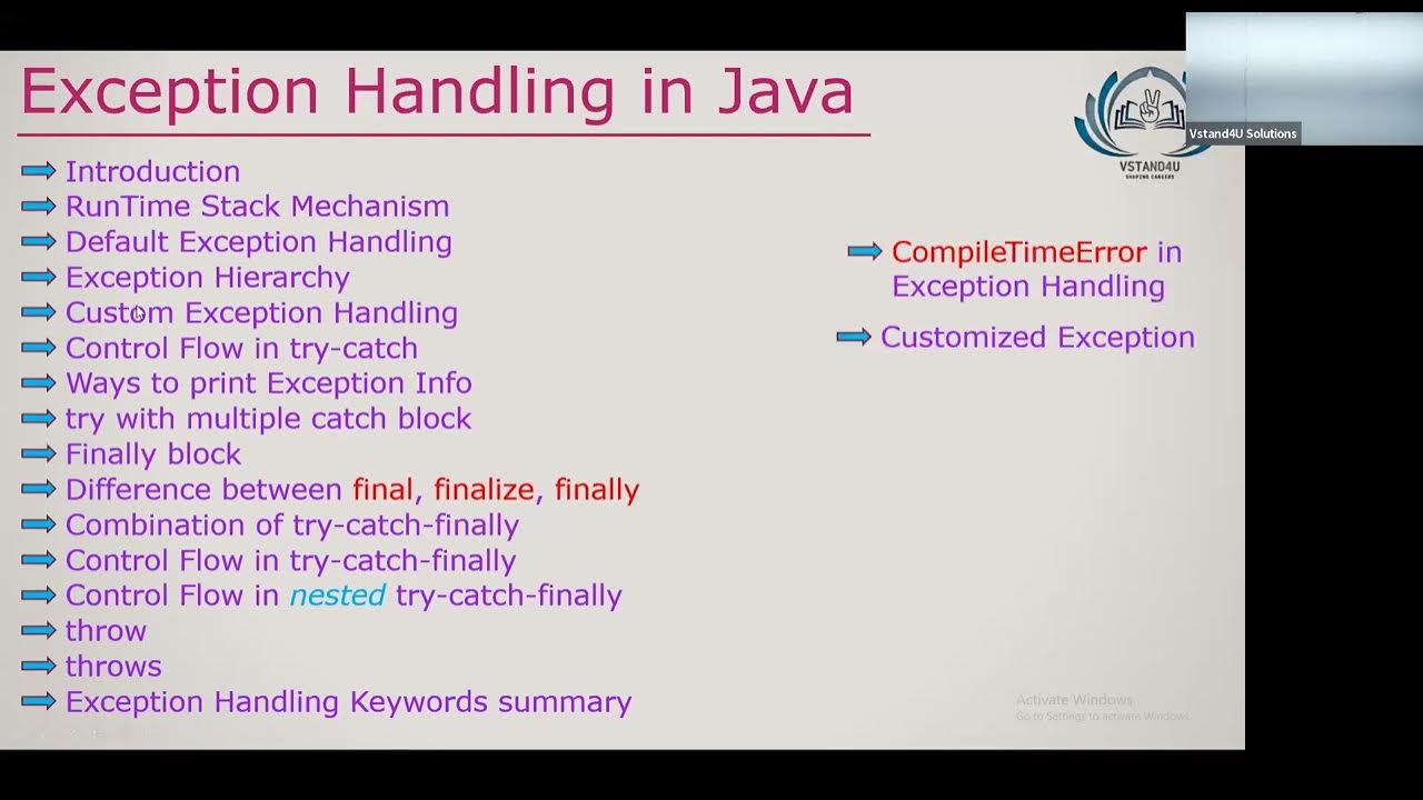 PPP 07 Exception Handling Part 1 - YouTube