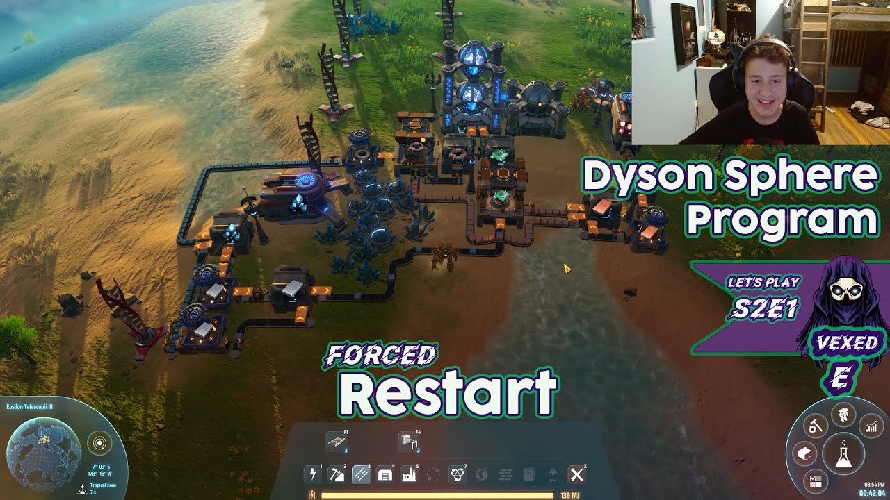 Dyson Sphere Program Gameplay | S2E1 | Restart! - YouTube