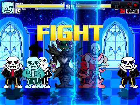 mugen best sans arcade - YouTube