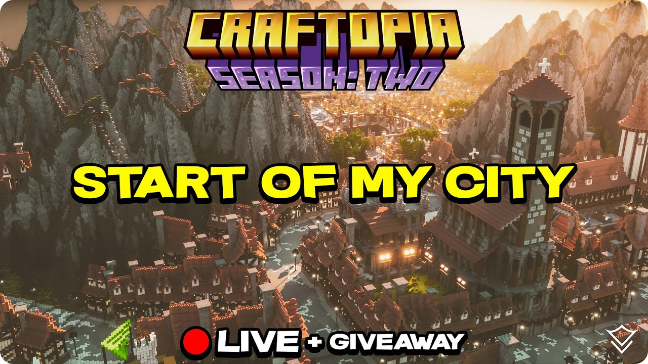 Start of my city on the Craftopia SMP | Minecraft Live [Minecraft ...