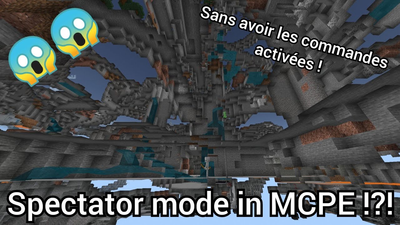 SPECTATOR MODE IN MCPE / MCBE !?! Tuto Minecraft Bedrock Edition Fr # ...