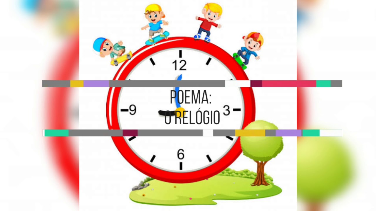 Poema "O relógio" com áudio e legenda para treino de leitura - YouTube