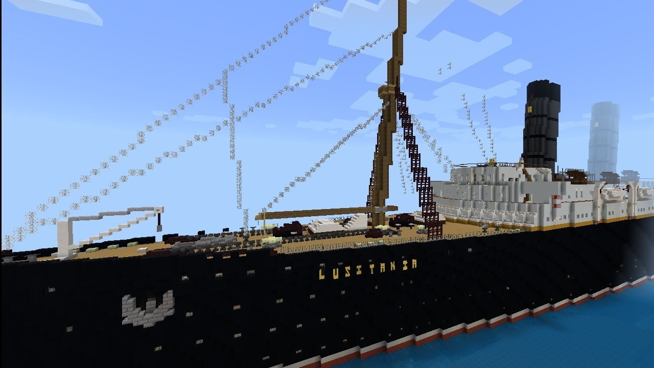 Minecraft RMS Lusitania (1915) - YouTube
