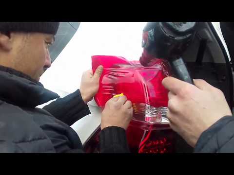 Vinil Ustası Arif. Toyota Pradonun arxa işıqları.