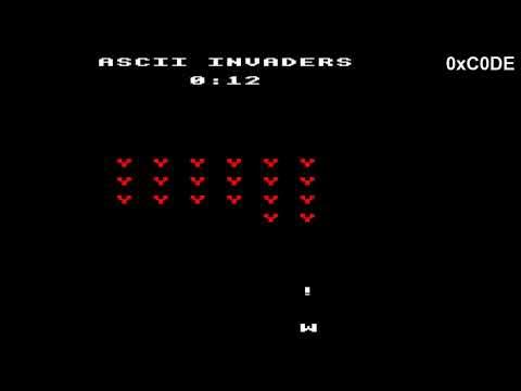 "ASCII Invaders" - BBC BASIC 10Liner - YouTube