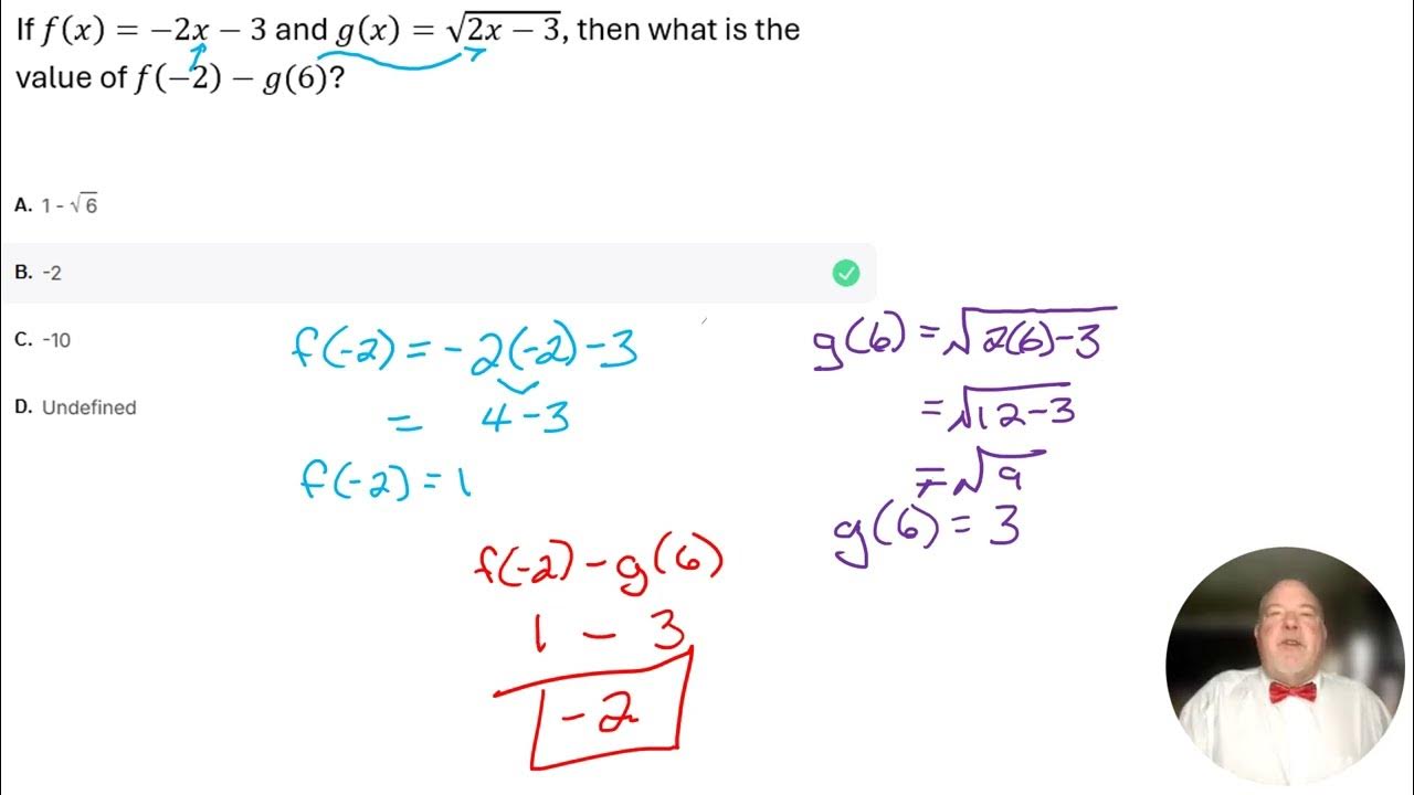 How to Evaluate Functions (OT3Q27P) - YouTube