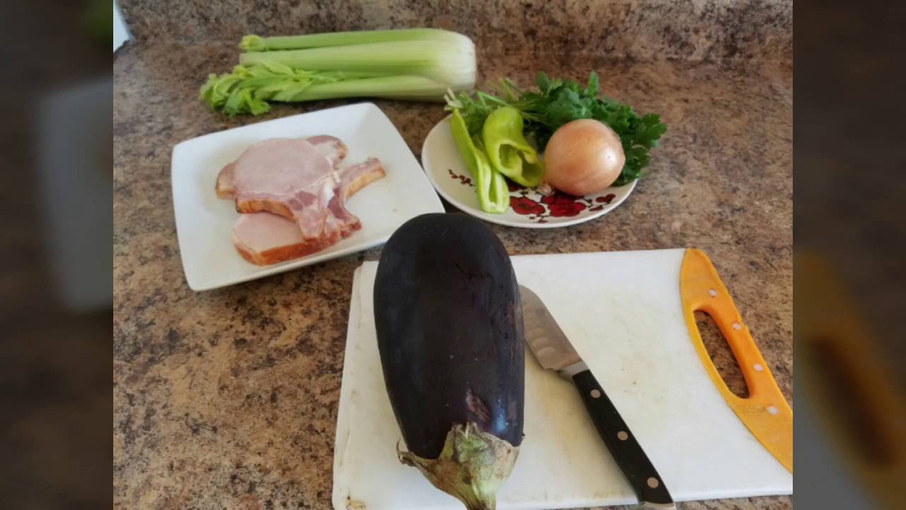 para Los amantes de la verdura berenjena guisadas con chuletas - YouTube