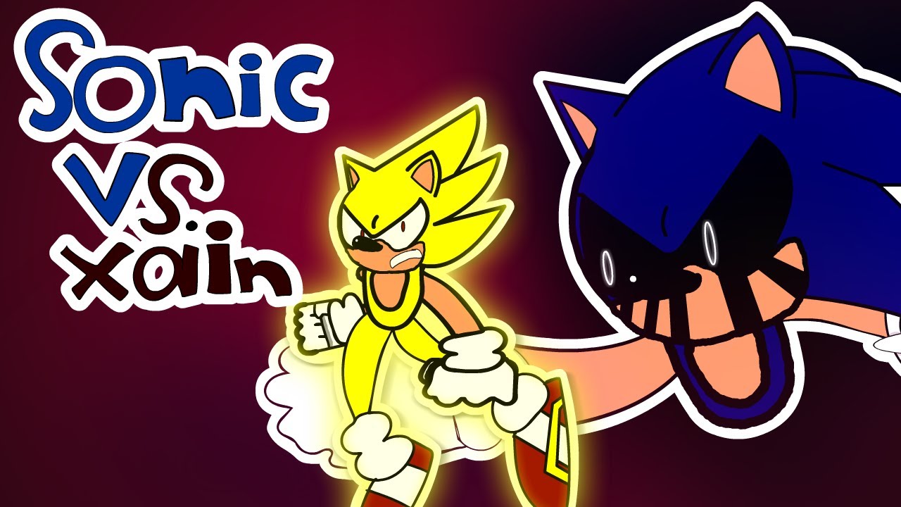 Sonic vs Xain #animation #sonic #xain #fnf #creepypasta # ...