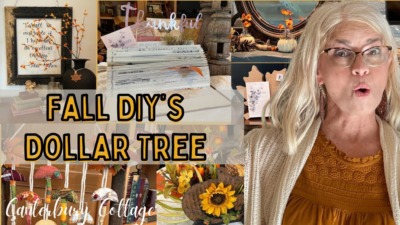 Fall Home Decor DIY’s Using Dollar Tree Supplies - YouTube