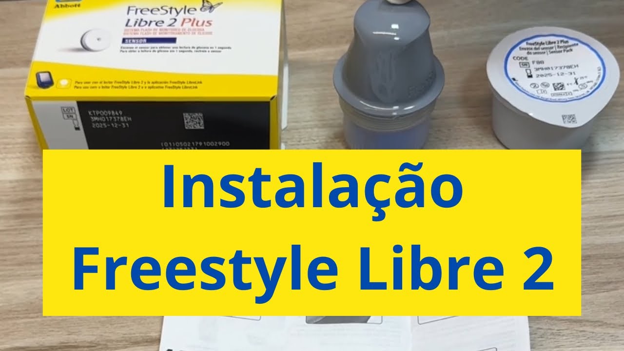 Instalação do sensor Freestyle Libre 2 - YouTube