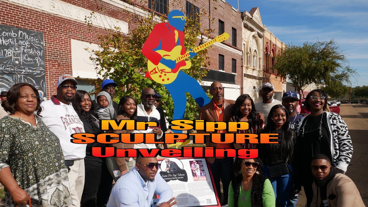Mr Sipp sculpture unveiled in Mccomb,MS November 25 Mr Sipp Day - YouTube