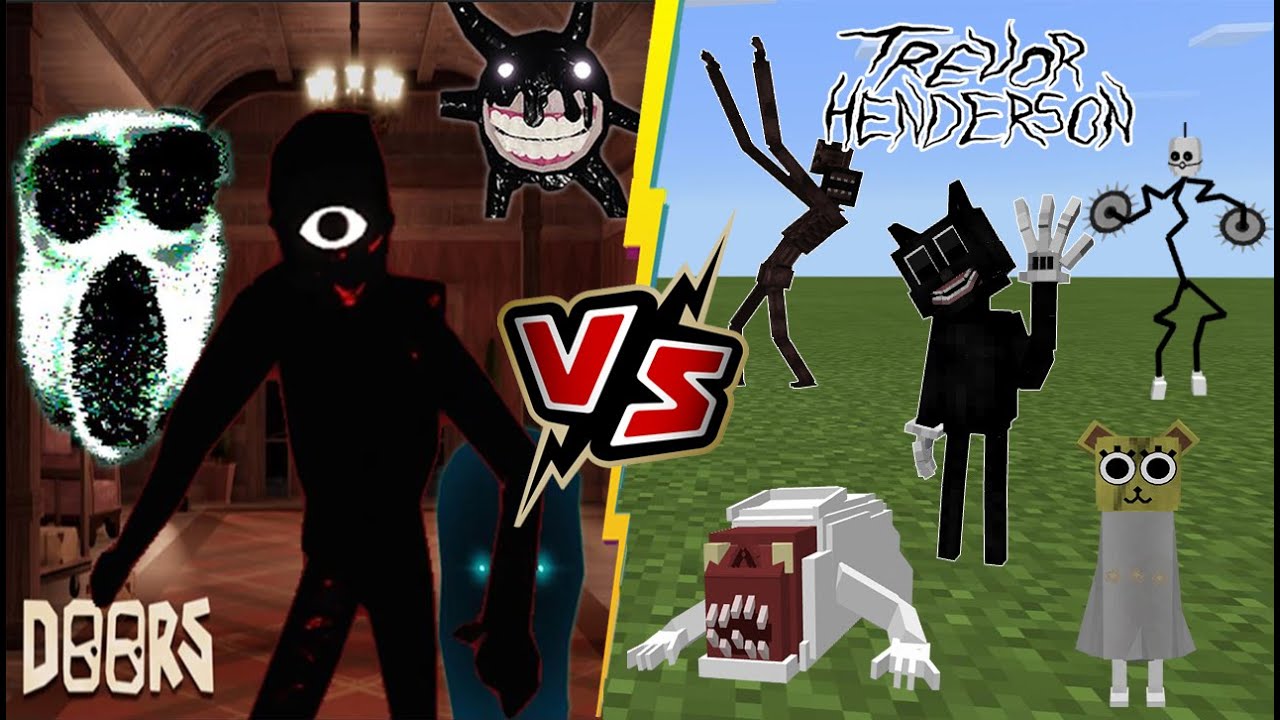 Roblox Doors Monsters VS Trevor Henderson Creatures - YouTube