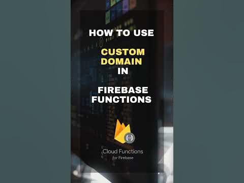 How to use custom domain for firebase function - YouTube
