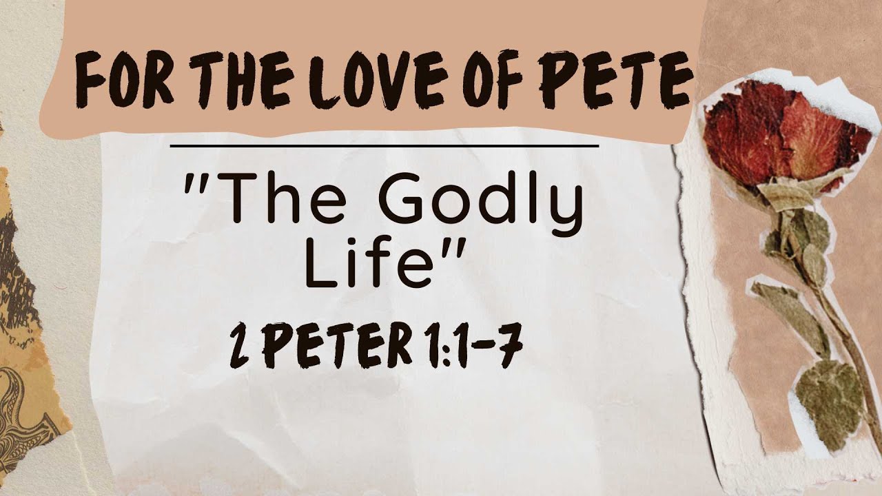 The Godly Life - Pastor Wes Jones - Jul 2 - YouTube