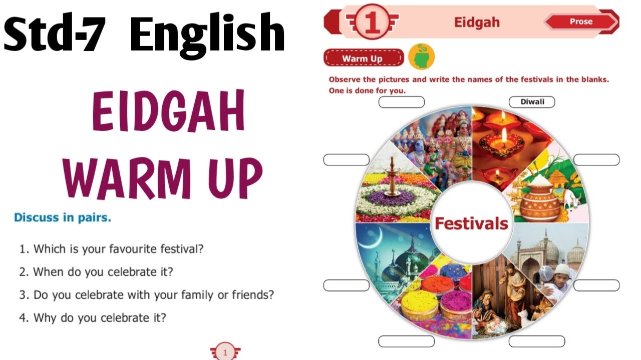 7th Std English Lesson Eidgah Warm Up | 7th Standard English Term 1 ...