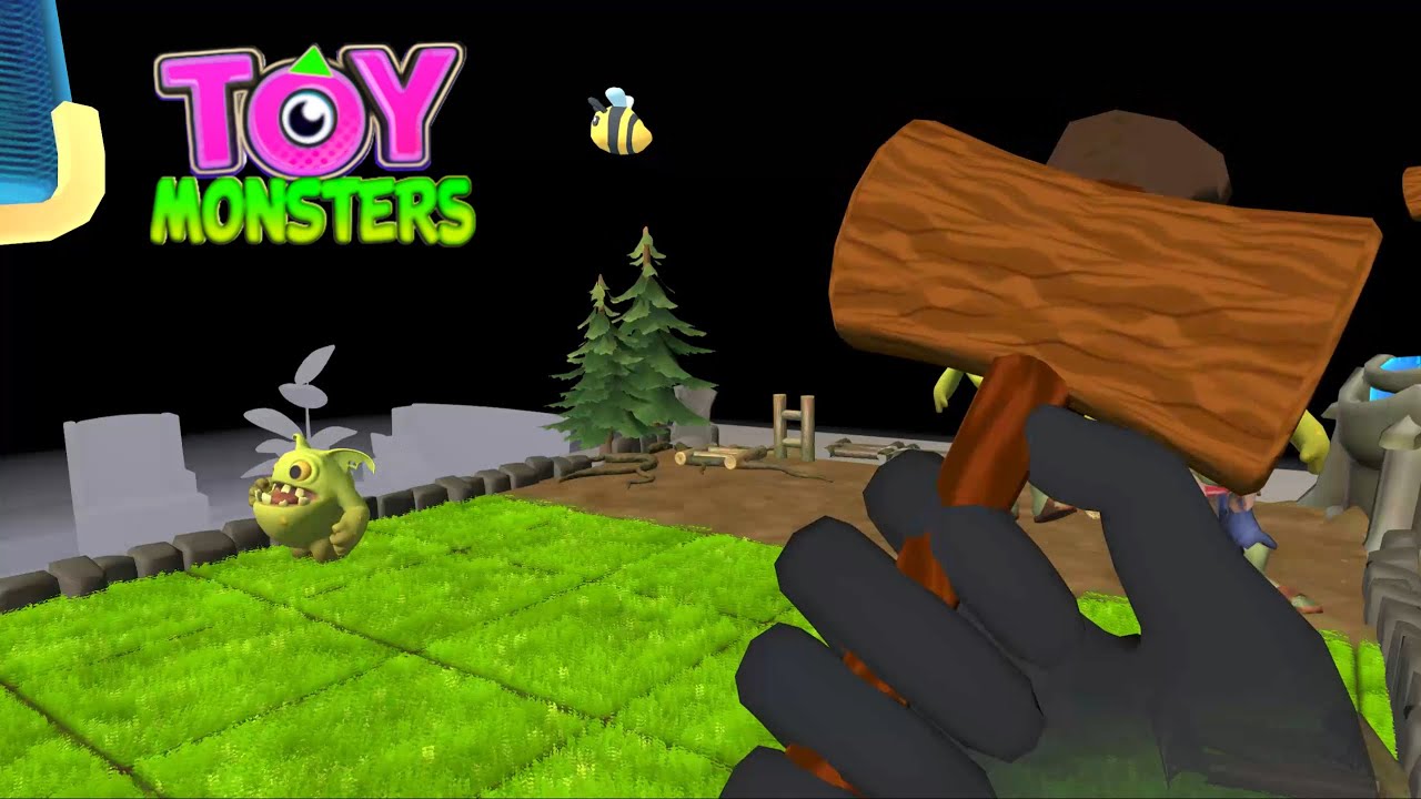 Toy Monsters VR [UPDATE 1.1] Fire fingers & green thumbs. Mixed reality ...
