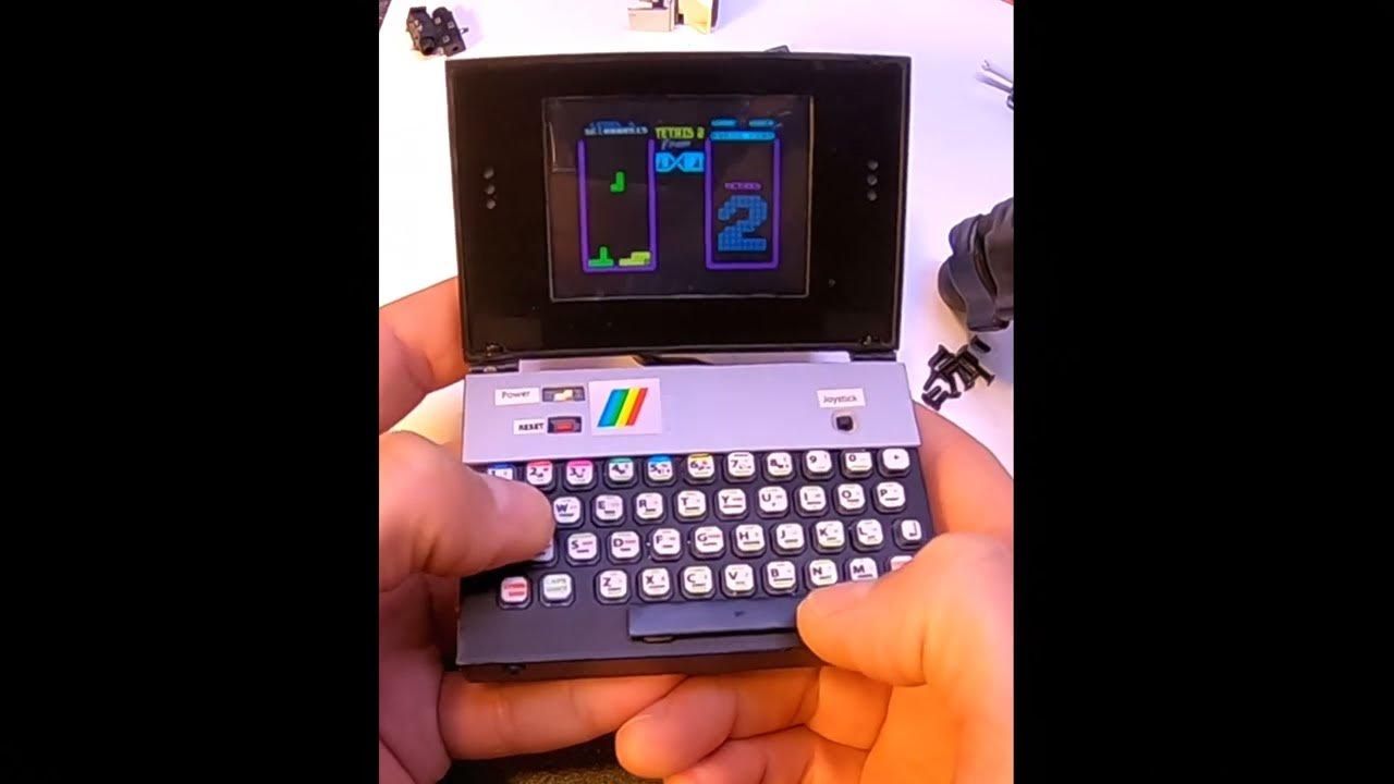 Playing tetris on zx spectrum 128k micro laptop. - YouTube