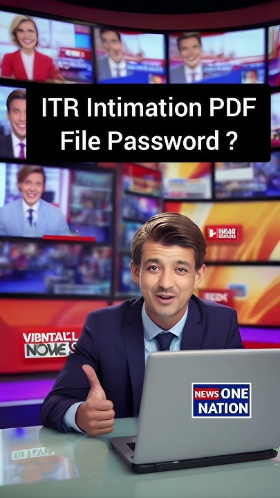 Income Tax Return (ITR) intimation PDF File Password - YouTube