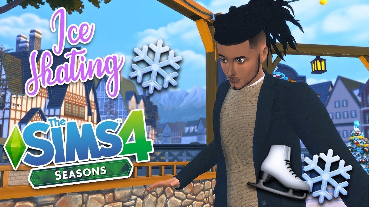 ICE SKATING ⛸️// The Sims 4 Seasons - Part 3 - YouTube
