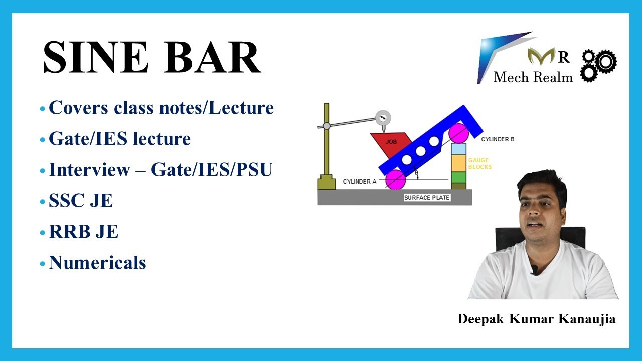 what is SINE BAR (Detailed) | sine bar kya hai | (HINDI) | how to use ...