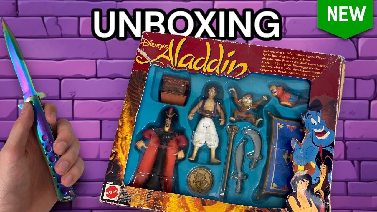 UNBOXING Aladdin & Dschafar Mattel Playset Figuren! (Retro) Lohnen ...