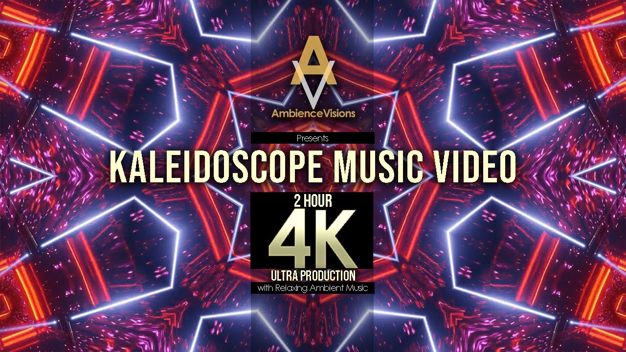 4K ULTRA HD Kaleidoscope Music Video - relaxing animation movie with ...