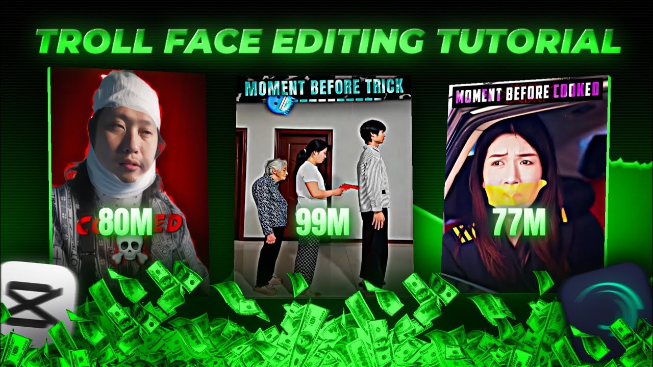 Troll Face Shorts Editing Tutorial || How To Edit Troll Face Shorts ...
