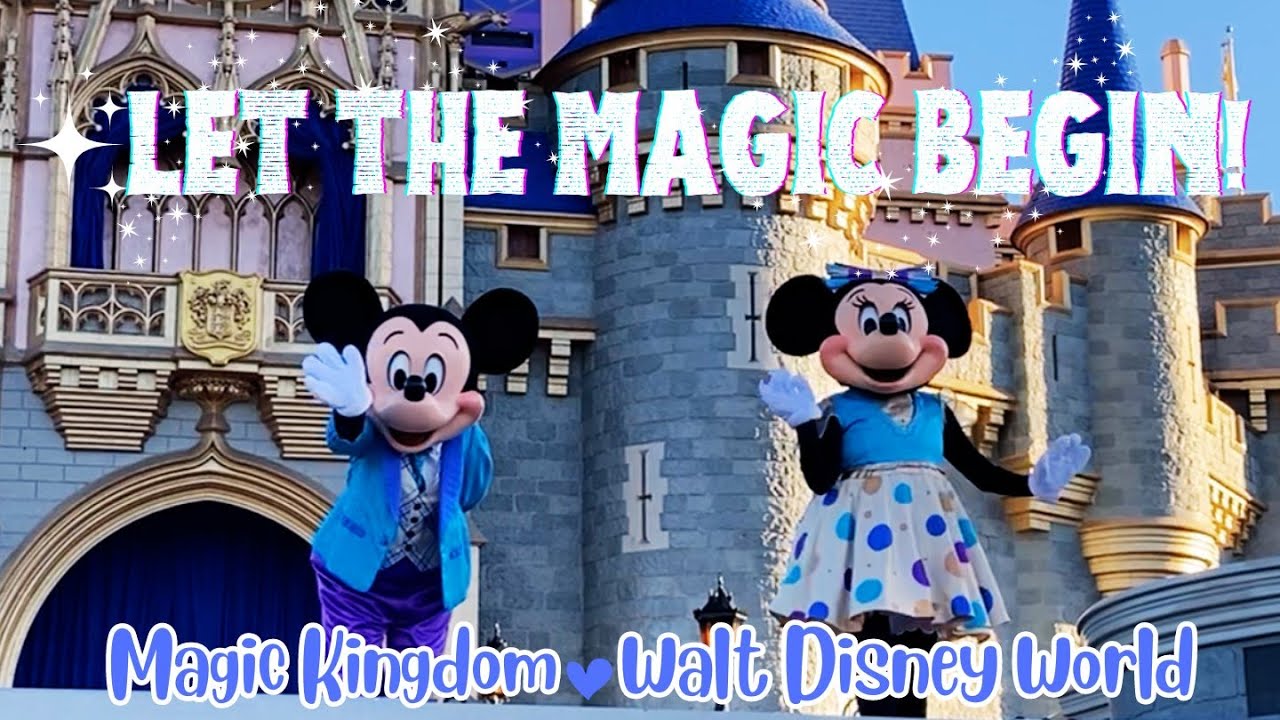 Let the Magic Begin! Cute Opening Morning Show at Disney World Magic ...