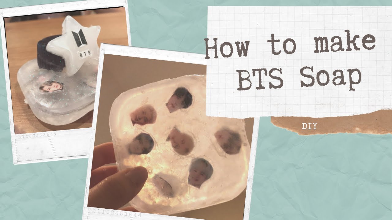 How to make BTS Soap 방탄소년단 비누 만들기 [ENG][KOR] - YouTube